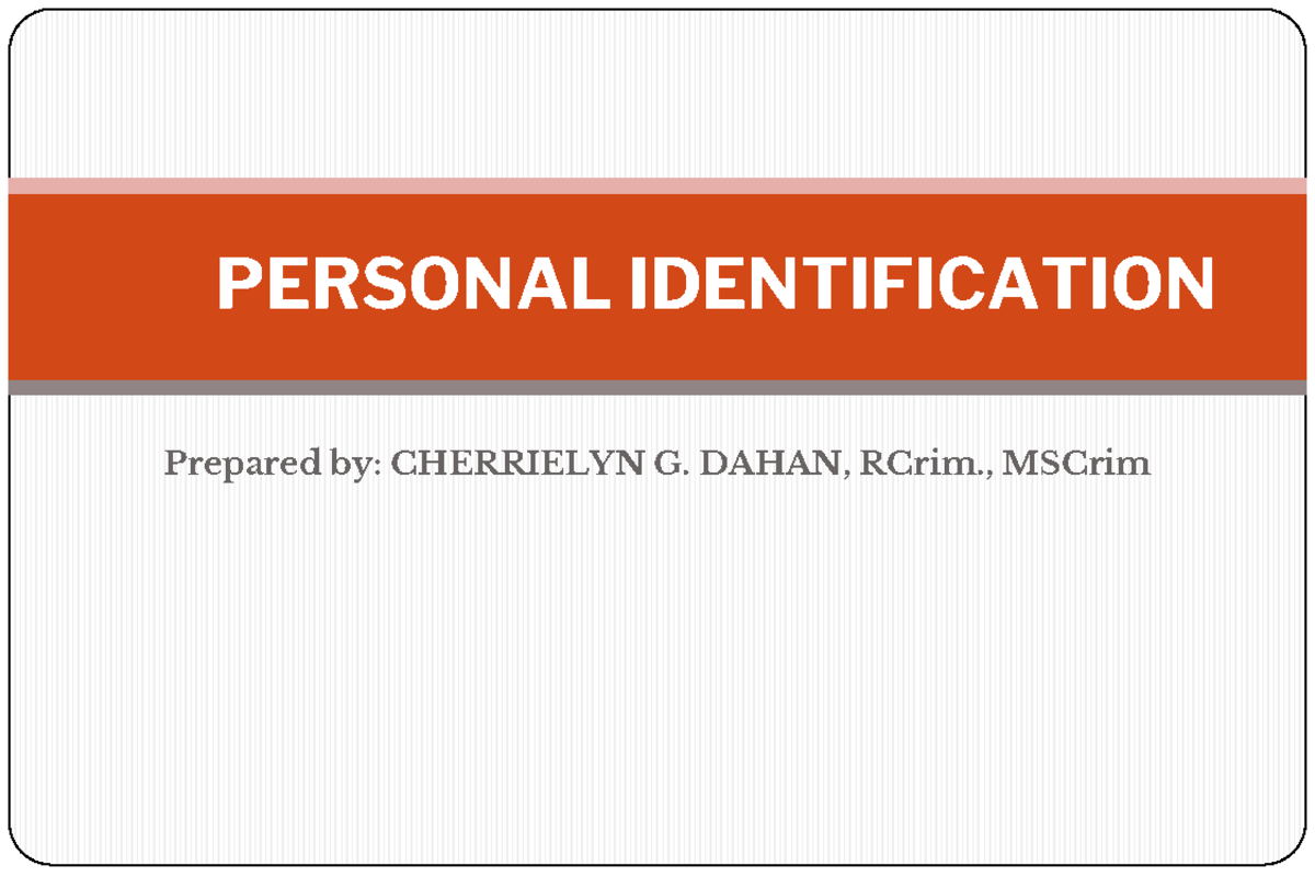 Classification- Formula - Prepared by: CHERRIELYN G. DAHAN, RCrim ...