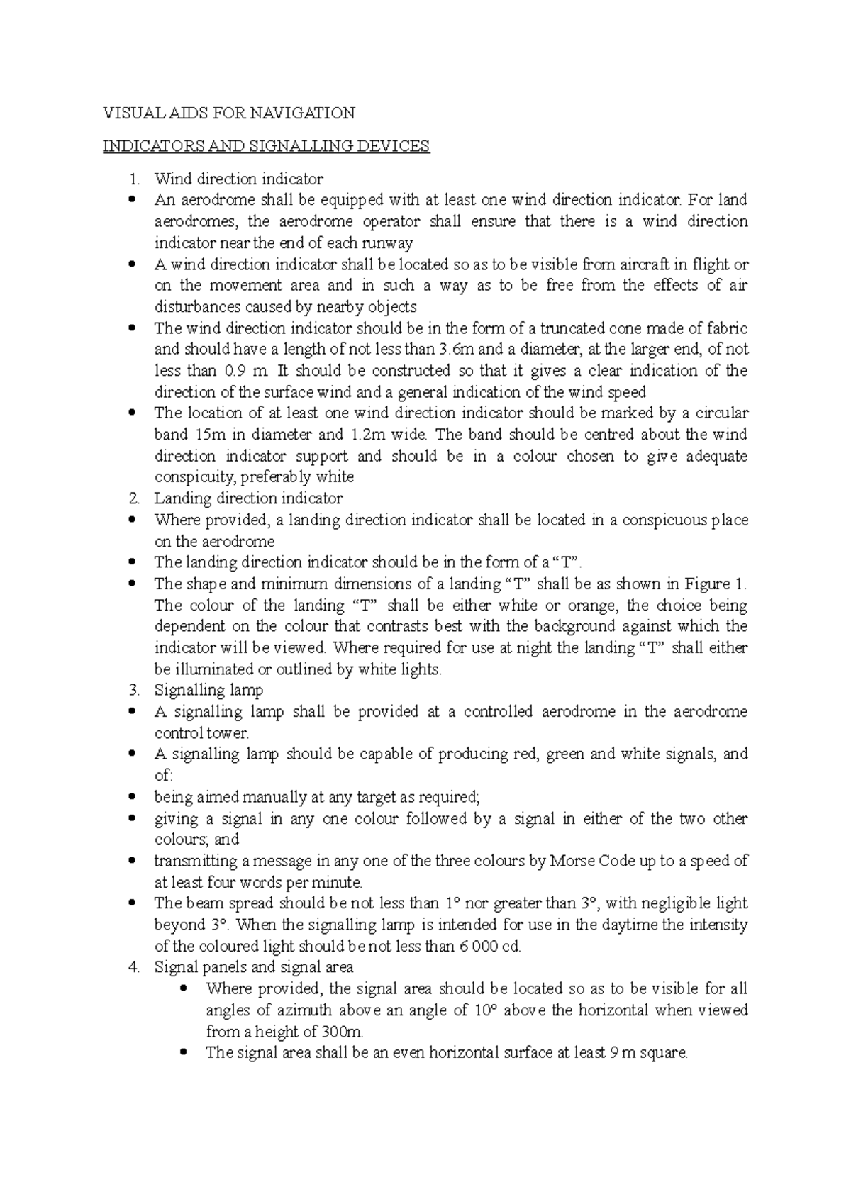 Module 5a - notes - VISUAL AIDS FOR NAVIGATION INDICATORS AND ...