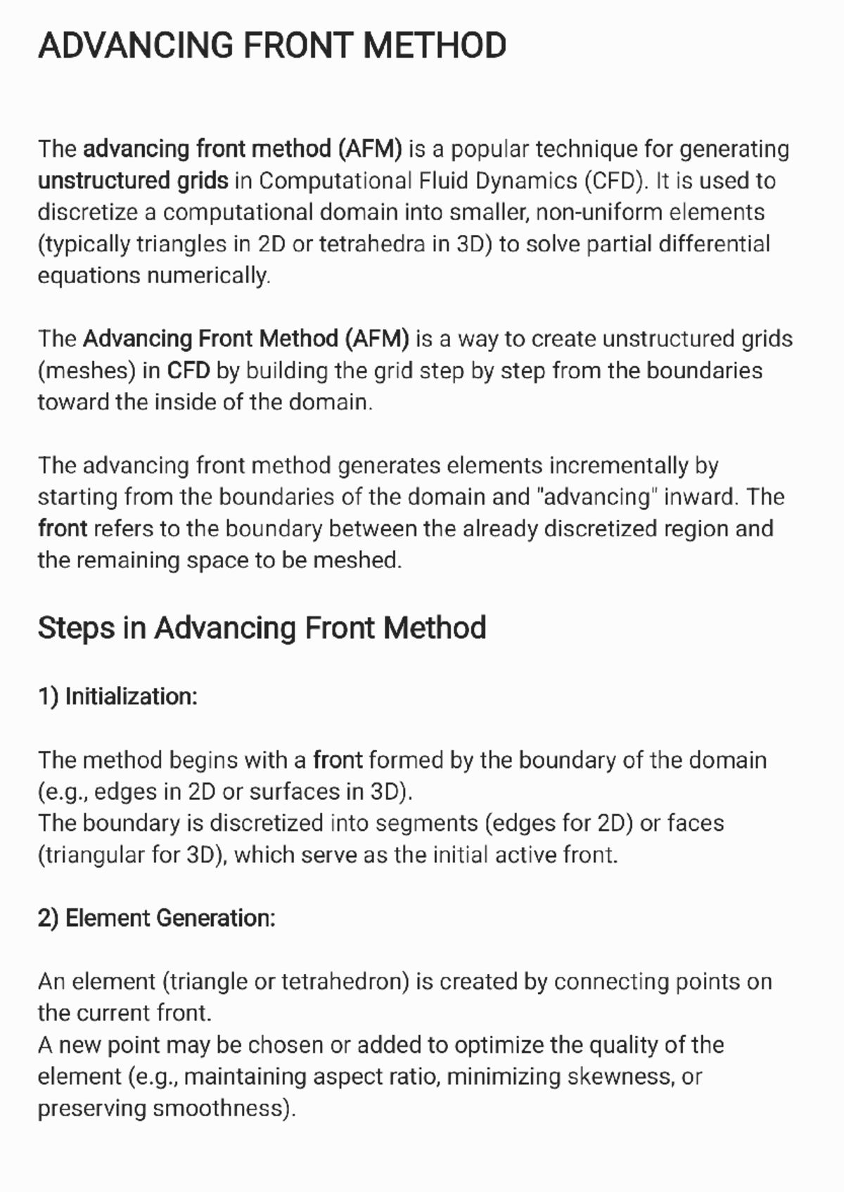 Grid Generation note ( advancing front method) - ADVANCING FRONT METHOD ...