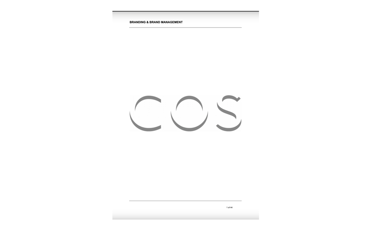 COS Report PDF Document - BUS 2673 - Studocu