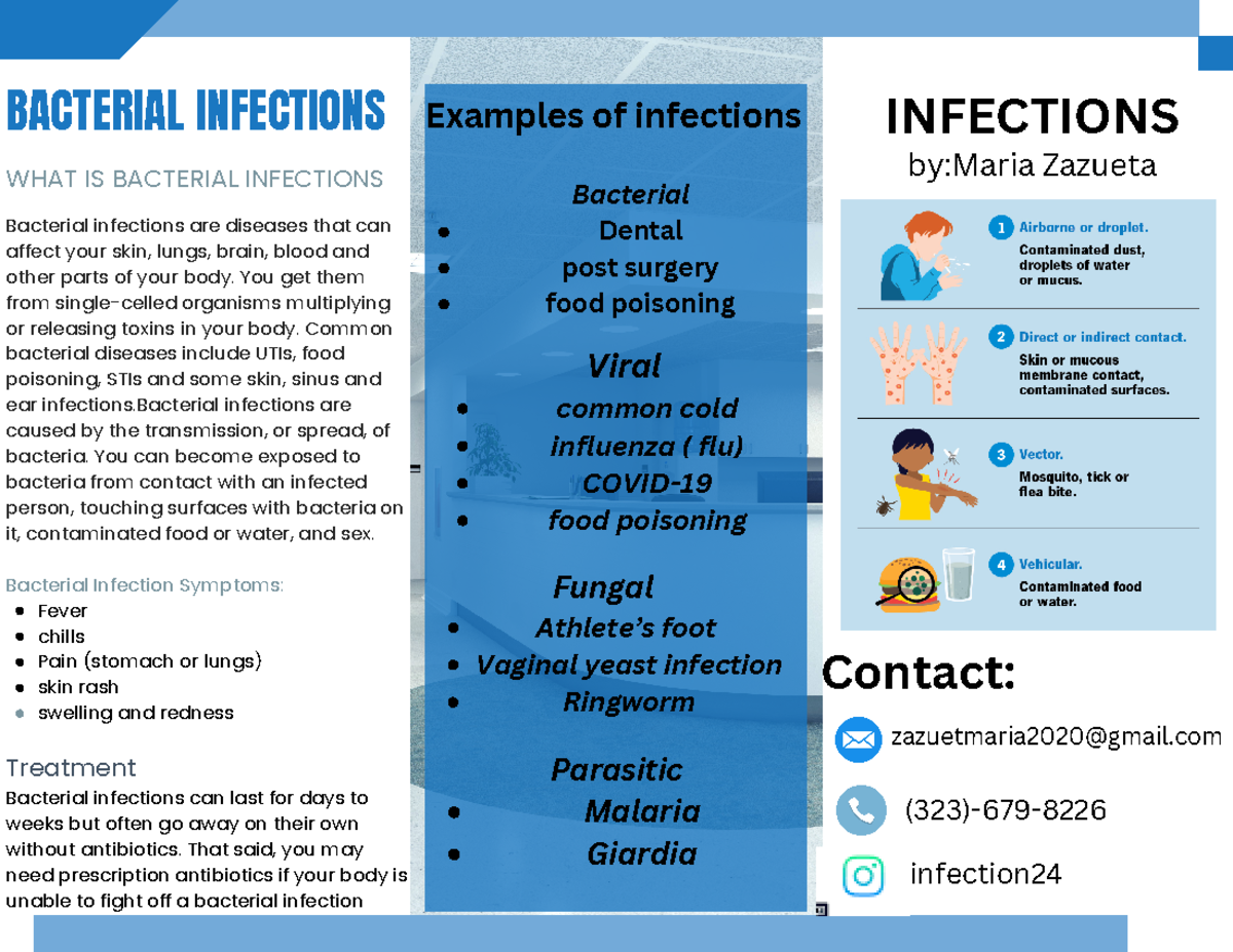 Kami Export - Blue Playful Autism Brochure - BACTERIAL INFECTIONS ...