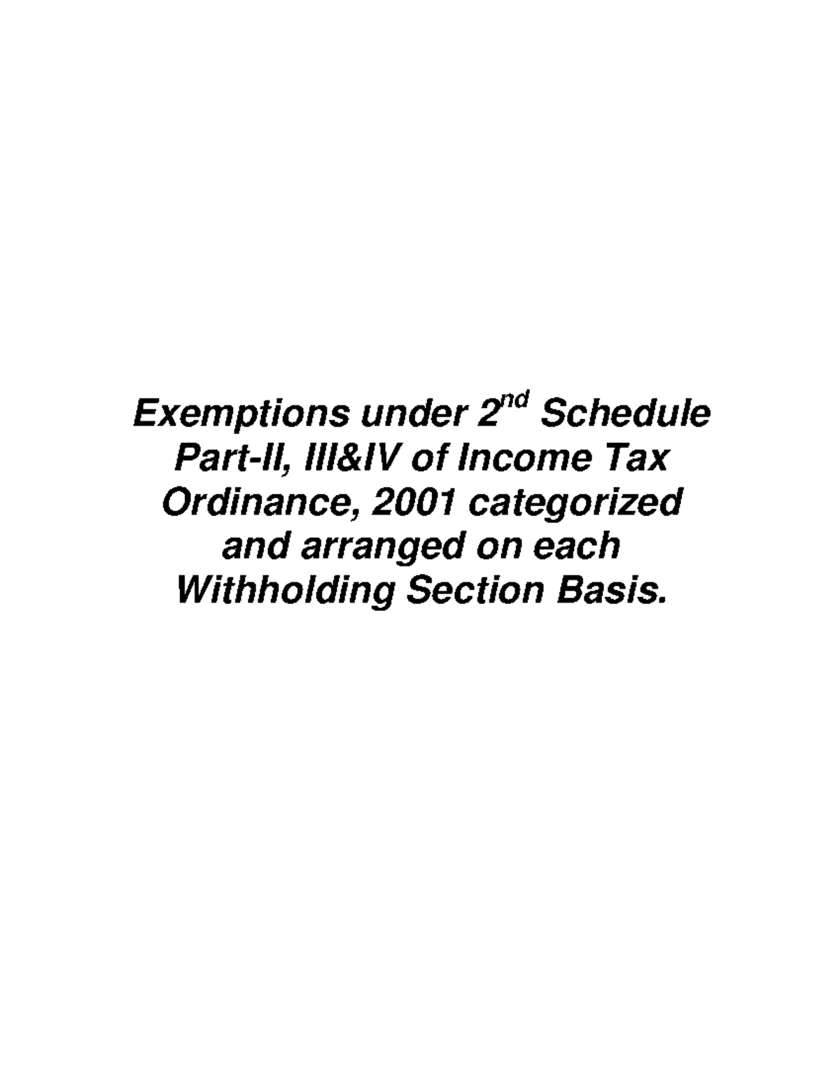 2014 317133757162 Exemptions - Exemptions under 2 nd Schedule Part-II ...