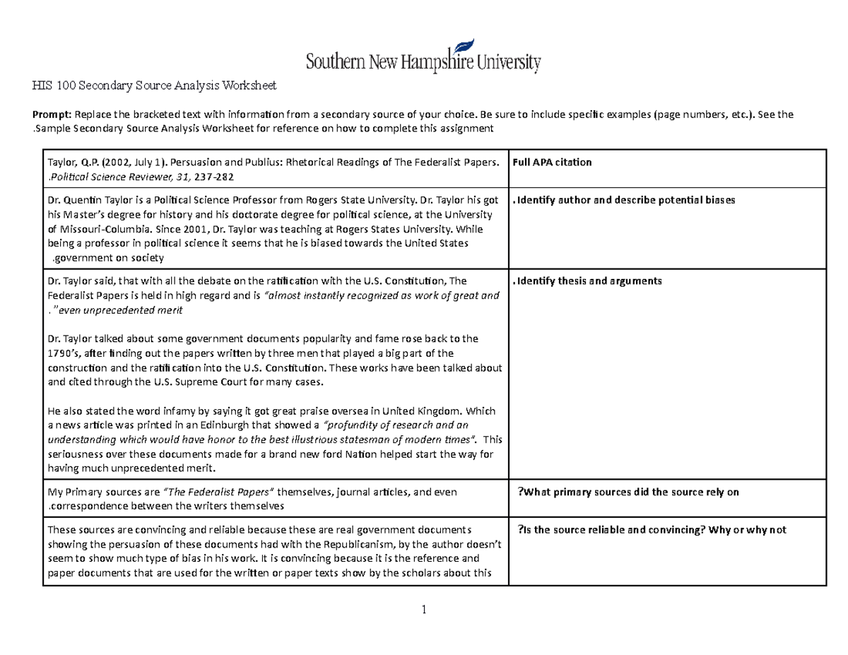 Science Article Summary Worksheet