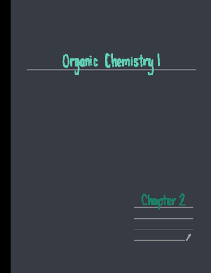Organic Chemistry Chapter 1 - Organic chemistry 1 Chapter I Chapter 1 ...