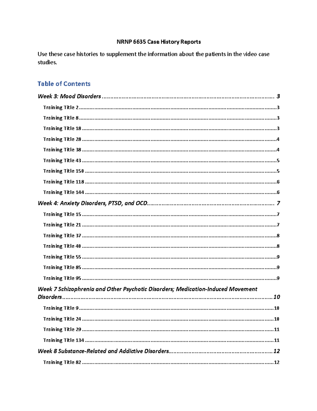 NRNP 6635 Case History Reports rev 4 - NRNP 6635 Case History Reports ...