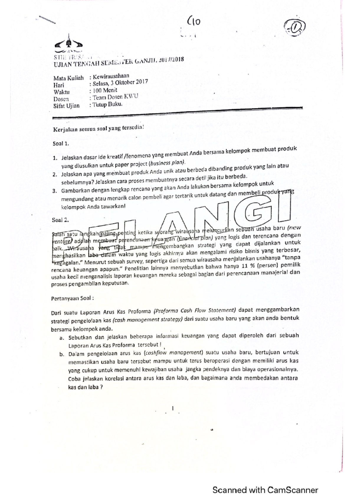 Sample/practice exam 2020, questions and answers - Accounting - Studocu