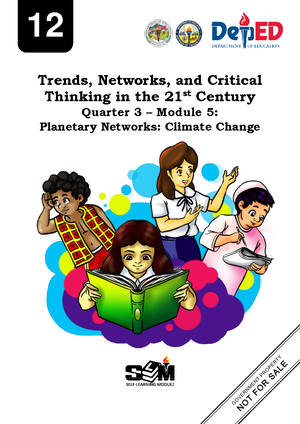 Trends, Networks, and Critical Thinking in the 21st Century Quarter 3 – Module 1: Definition of ...
