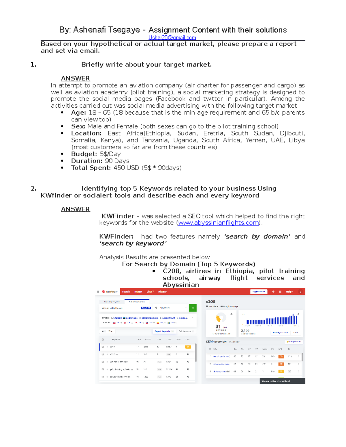 Assignment on Social Media Marketing - By Ashenafi Tsegaye - By ...