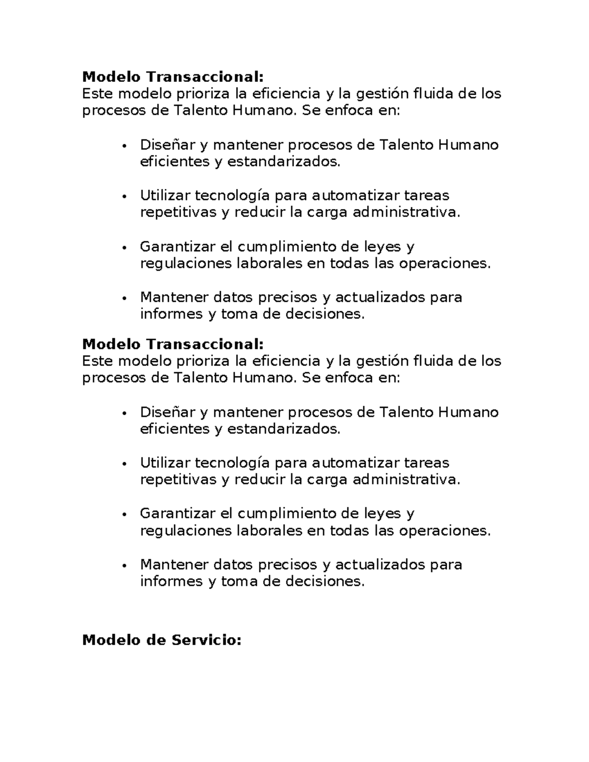 Modelo Transaccional - Modelo Transaccional: Este modelo prioriza la ...