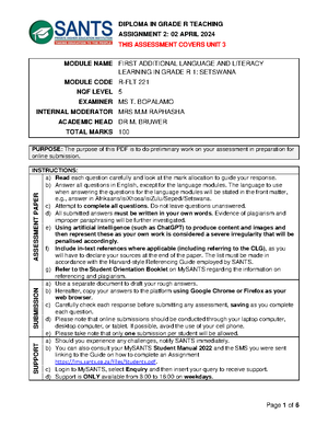 Life skills 211 - Always remember to consult MySANTS for supporting ...