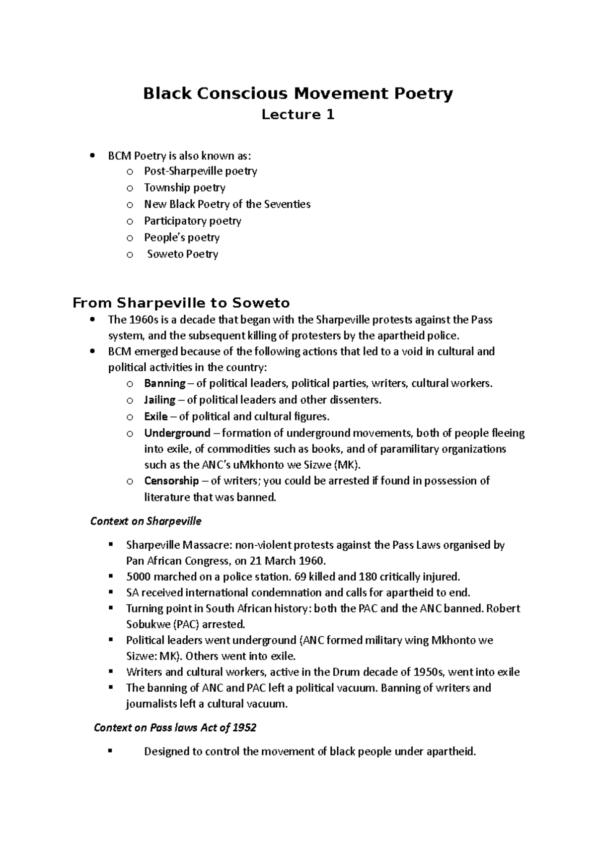 Black Conscious Movement Poetry - Black Conscious Movement Poetry ...