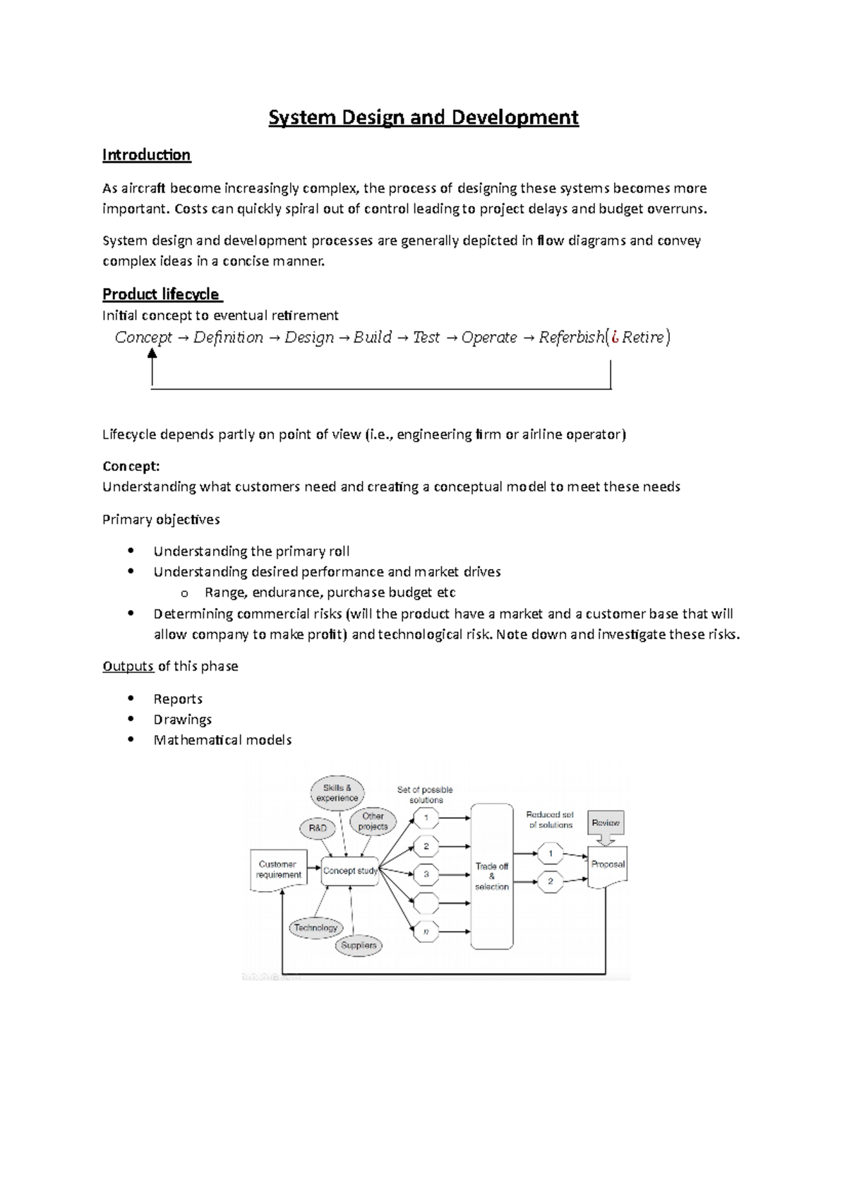 System Design and Development Revision - System Design and Development ...