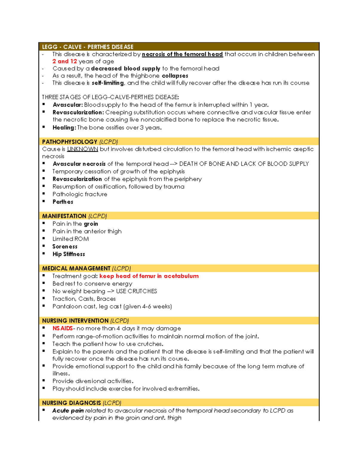 LEGG Perthes Disease - LEGG - CALVE - PERTHES DISEASE - This disease is ...