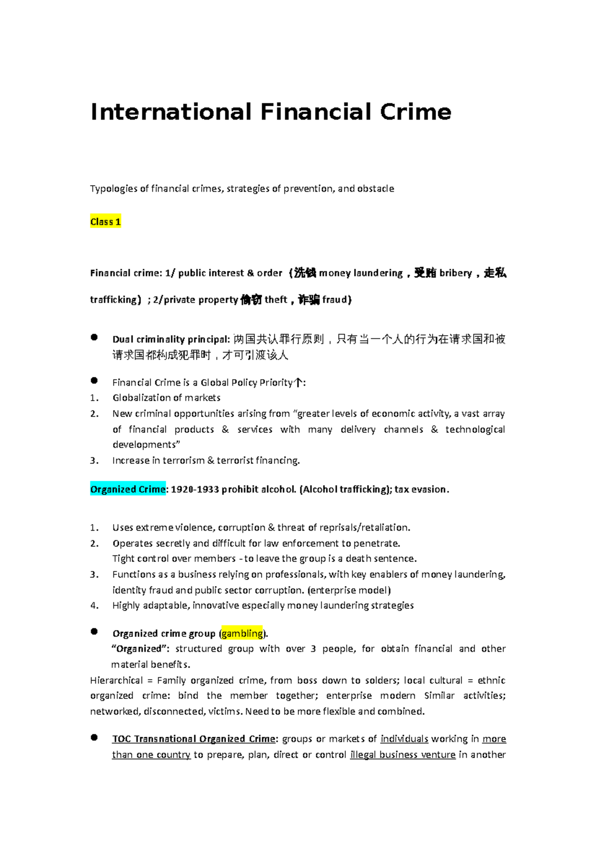 IFC - nothing - International Financial Crime Typologies of financial ...