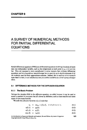 Part Two Introduction to Numerical Analysis - CHAPTER 2 A SURVEY OF ...