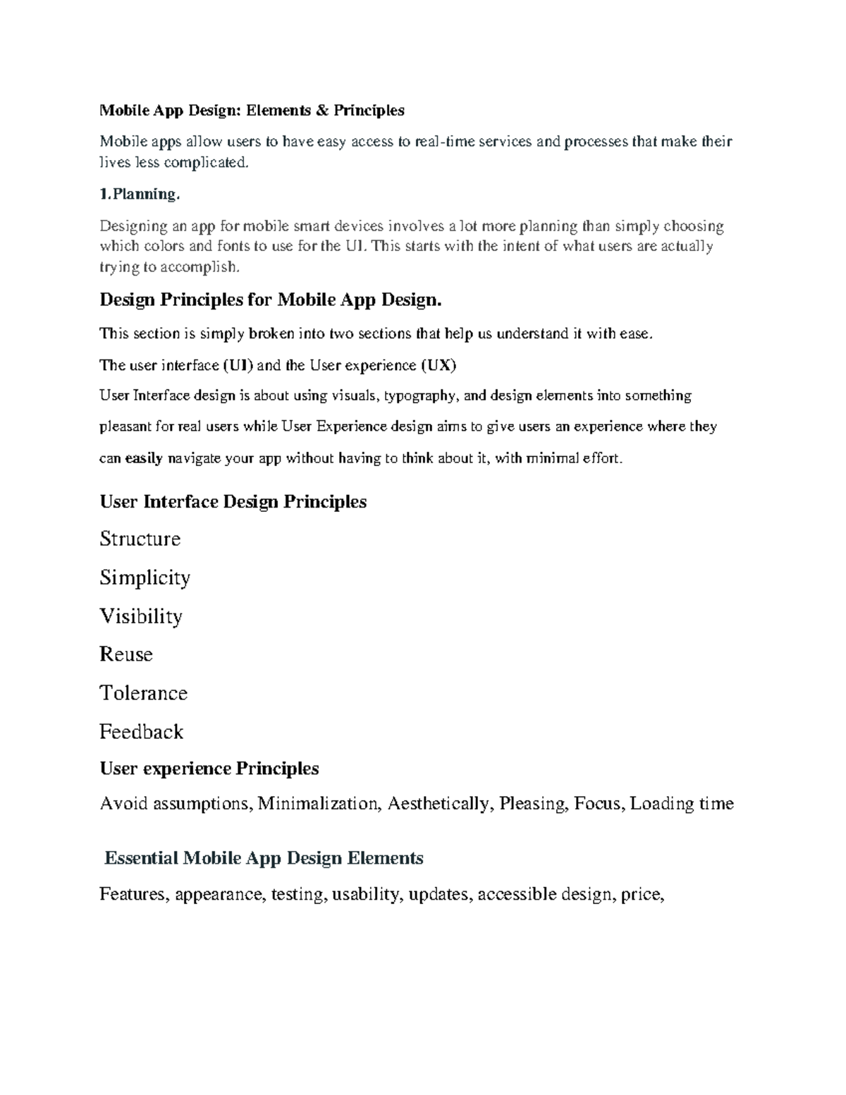 Mobile App Design Principles Mobile App Design Elements And Principles Mobile Apps Allow Users