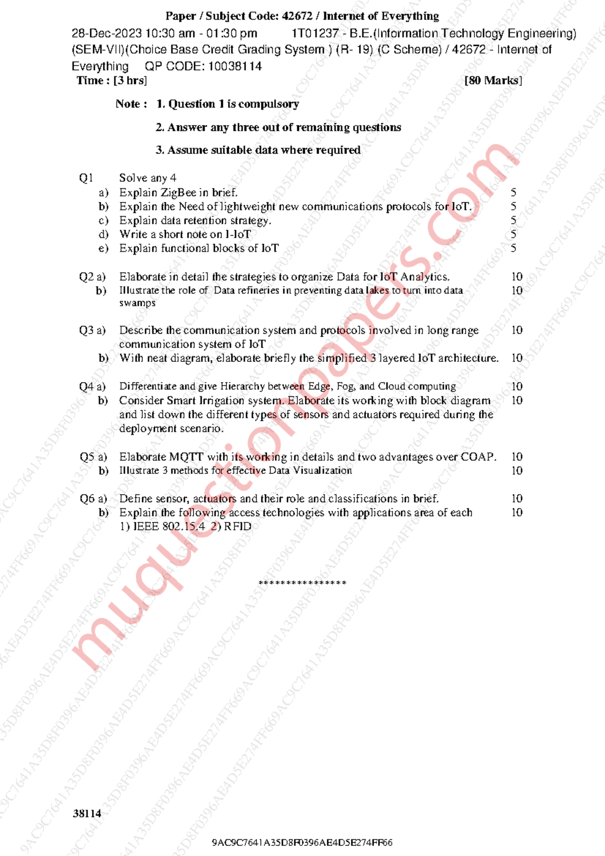 Be information-technology semester-7 2023 december internet-of-everything-rev-2019-c-scheme ...