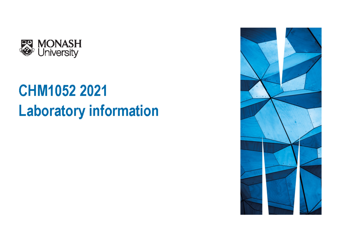 CHM1052 2021 lab ex 2 - lab notes - CHM1052 2021 Laboratory information ...