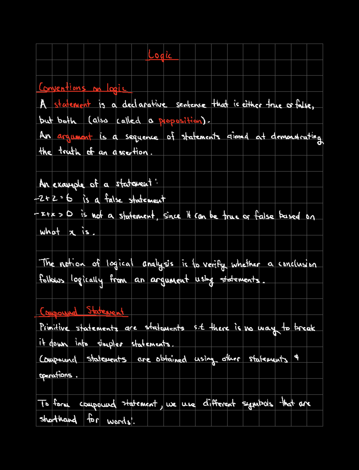 Logic symbols, TFL, laws - LOI 7 111 9,1 1 arative sentence that ...