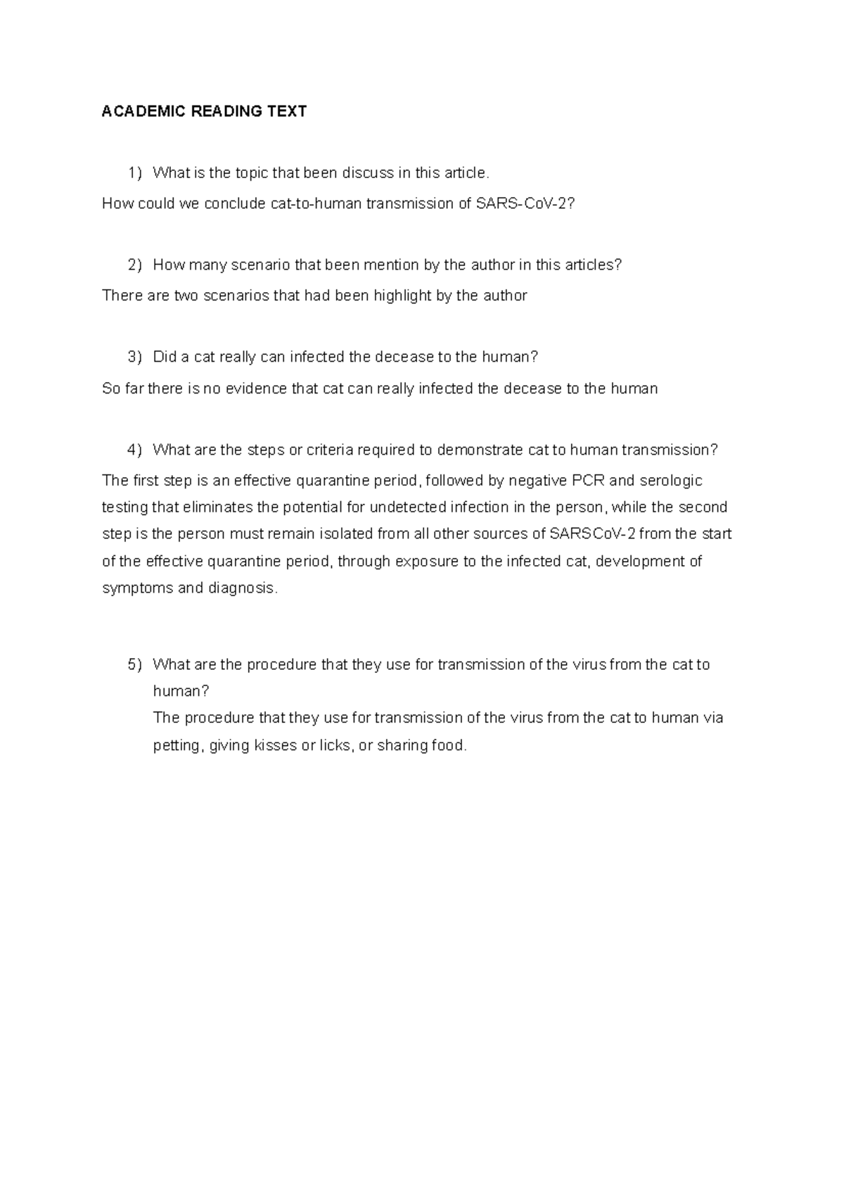 Academic Reading TEXT - Task Skimming and Scanning from the article ...