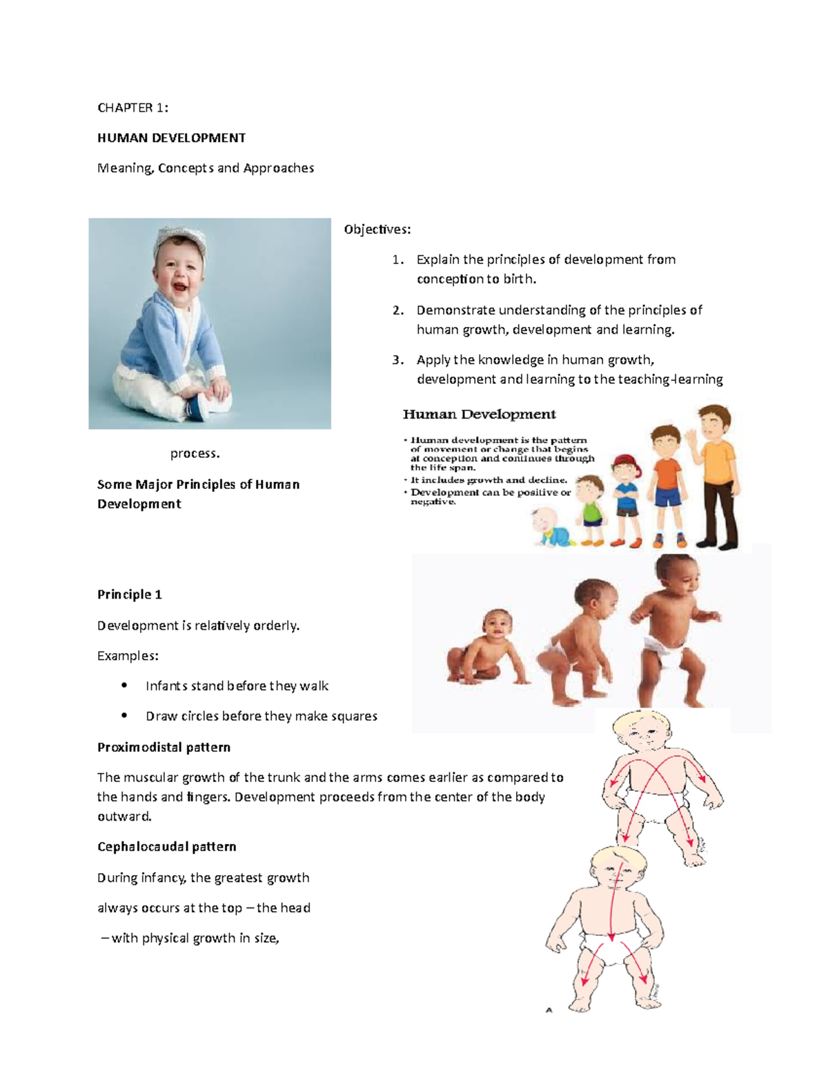 Child and adolescence Chapter 1-3 - CHAPTER 1: HUMAN DEVELOPMENT ...