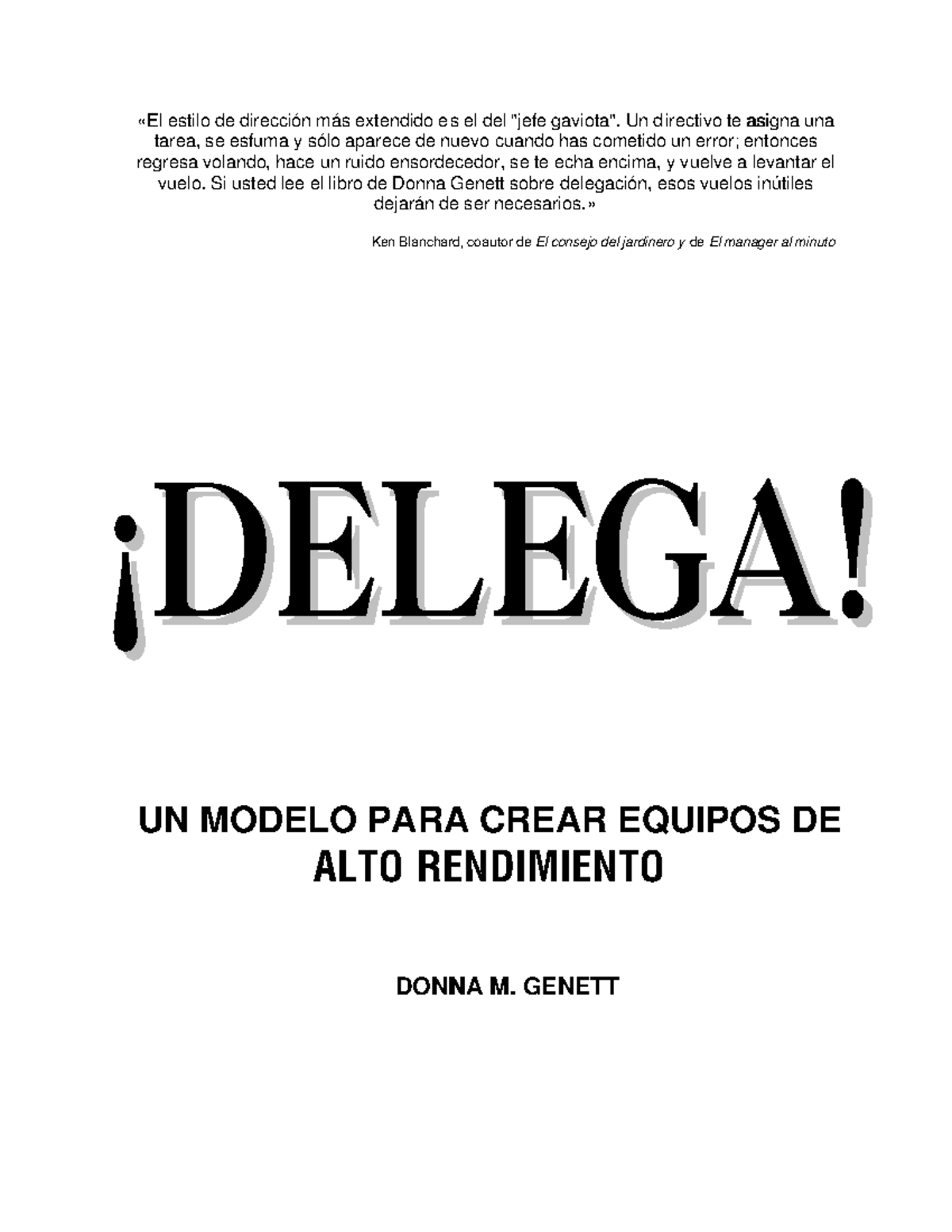 Delega - Libro - «El estilo de dirección más extendido e«El estilo de ...