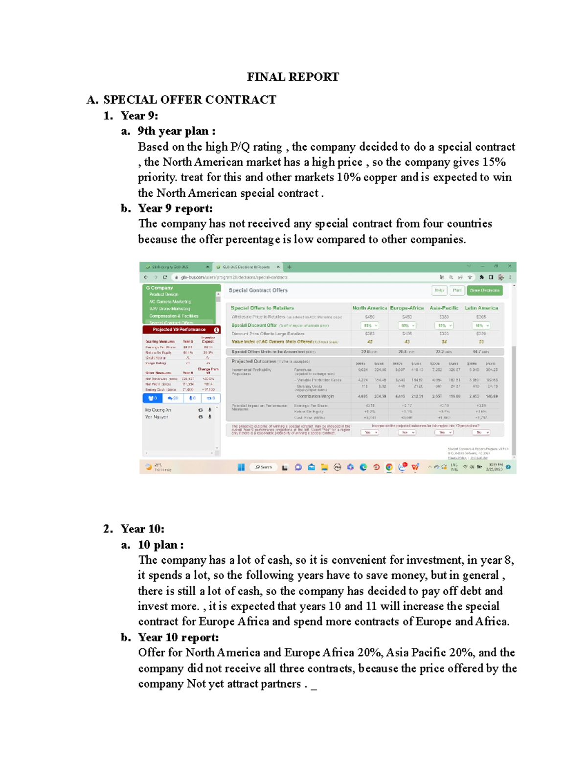 Final Report Special Offer Contract ENG - FINAL REPORT A. SPECIAL OFFER ...