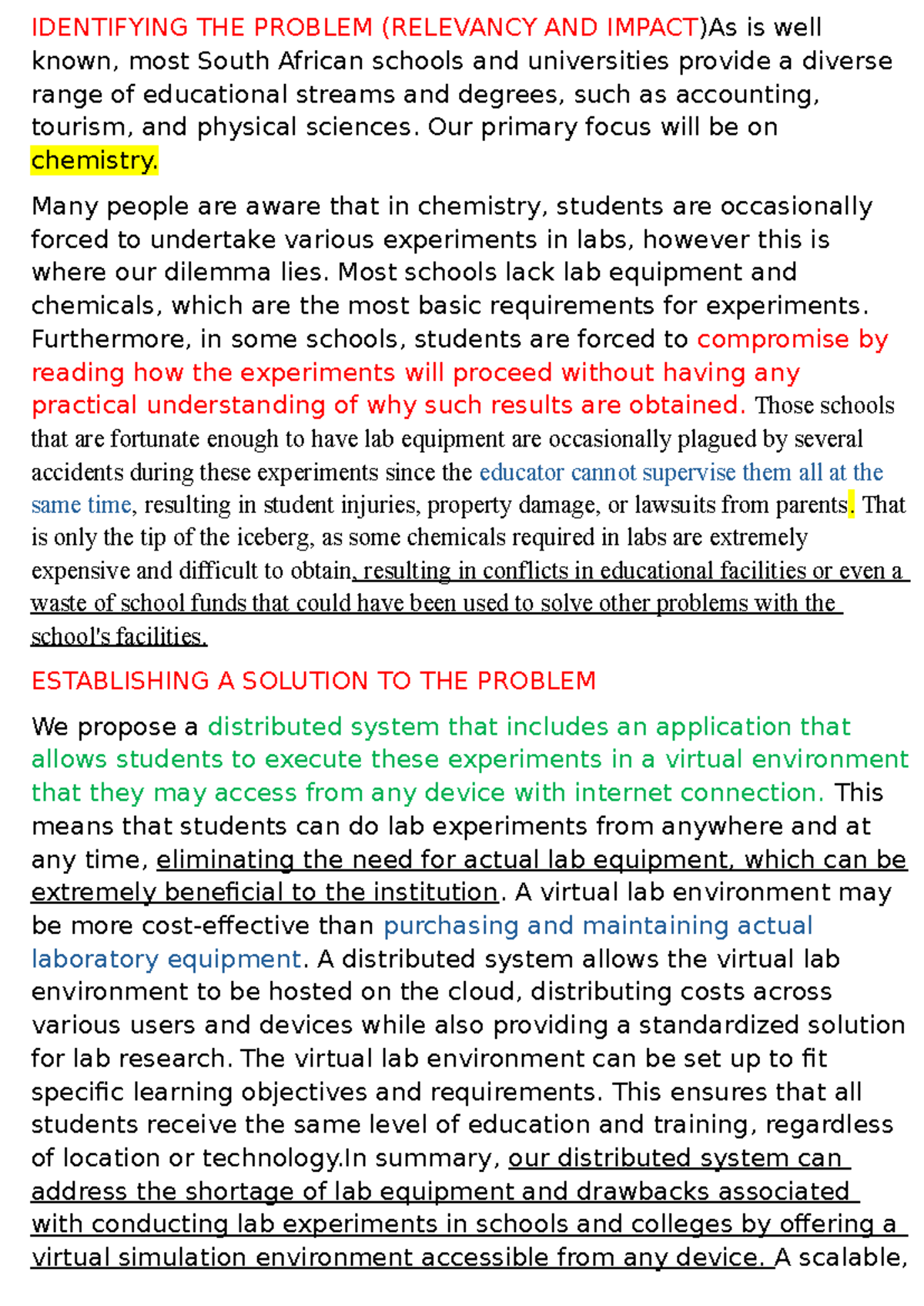 Identifying THE Problem - IDENTIFYING THE PROBLEM (RELEVANCY AND IMPACT ...