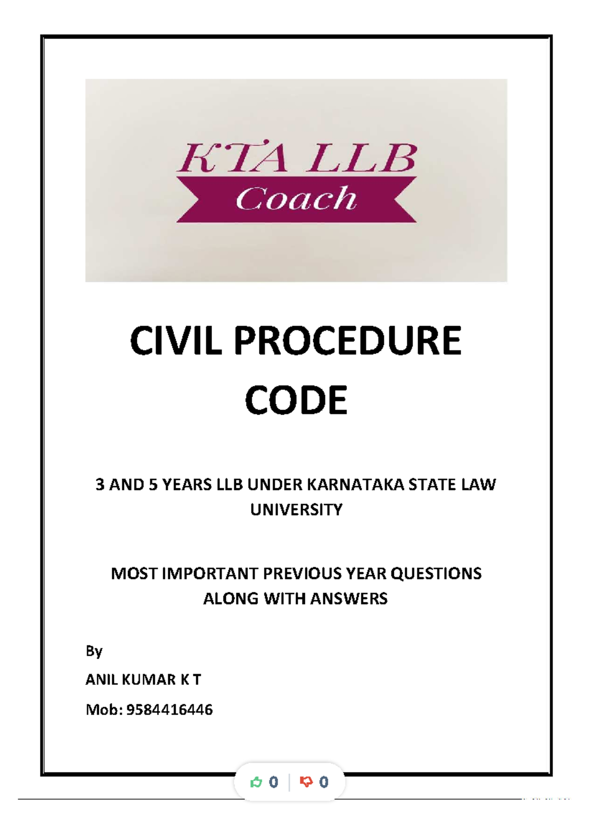 Civil-procedure-code-kslu-notes-grand-final compress - CIVIL PROCEDURE ...