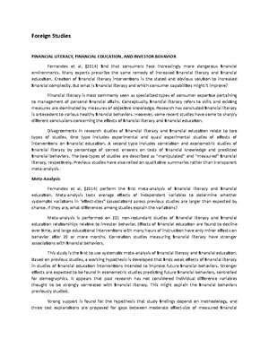 RRL - thesis about financial literacy and savings behavior- RRL ...