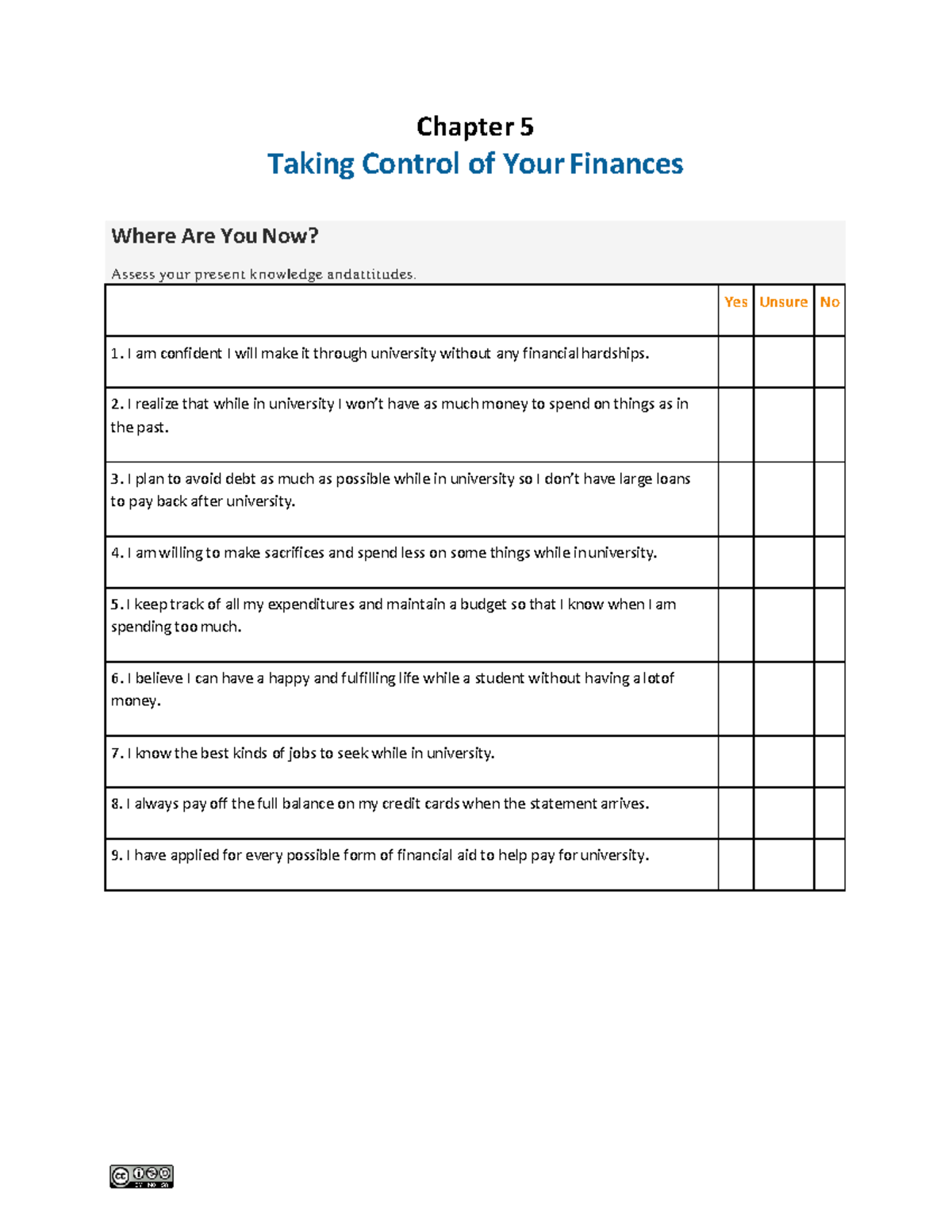Electronic textbook - Chapter 5 - Chapter 5 Taking Control of Your ...