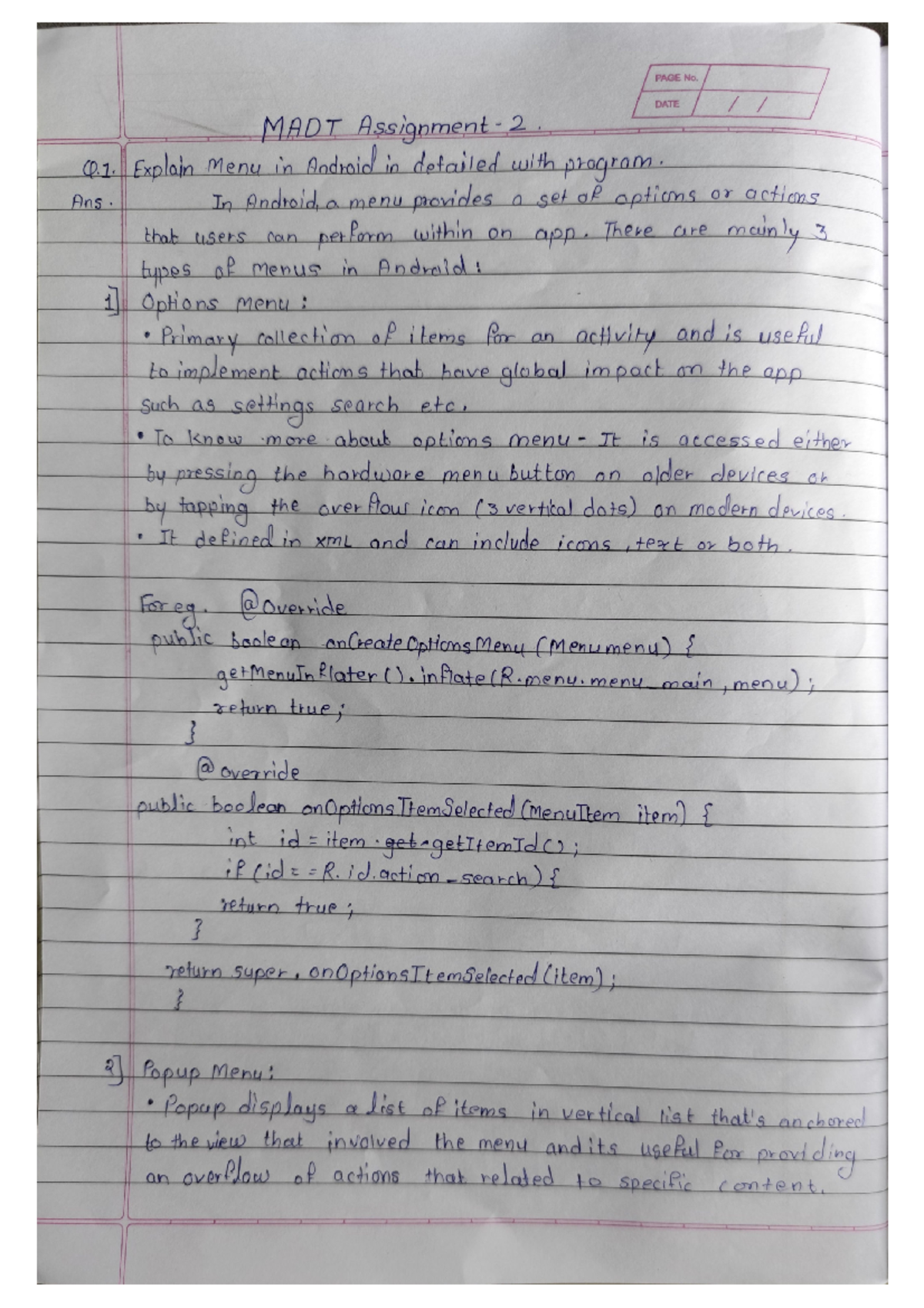 Gaurav Wani MADT Assignment 2 - MSc(computer Science) - Studocu