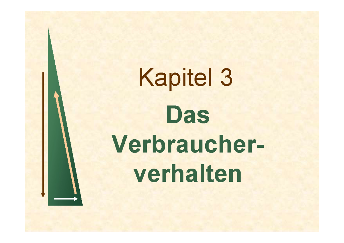 Folienset 02 (PR Kapitel 3) - Kapitel 3 Das Verbraucher- verhalten Das ...