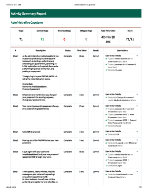 Billing Capstone Study Guide #2 - Billing Capstone Steps Correct Steps ...