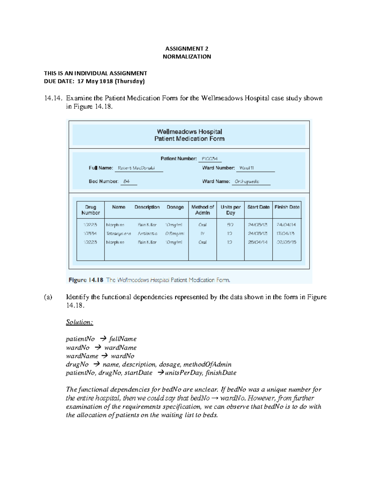 Asg2 Normalization Solution Sem21718 Warning Tt Undefined Function