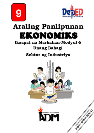 AP9 Modules Aralin 1 Kahulugan ng Ekonomiks - 9 Araling Panlipunan ...