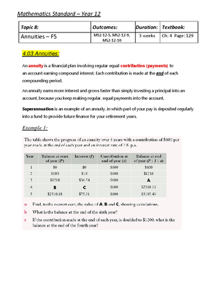 CSSA Maths Advanced 2022 (1) - Studocu