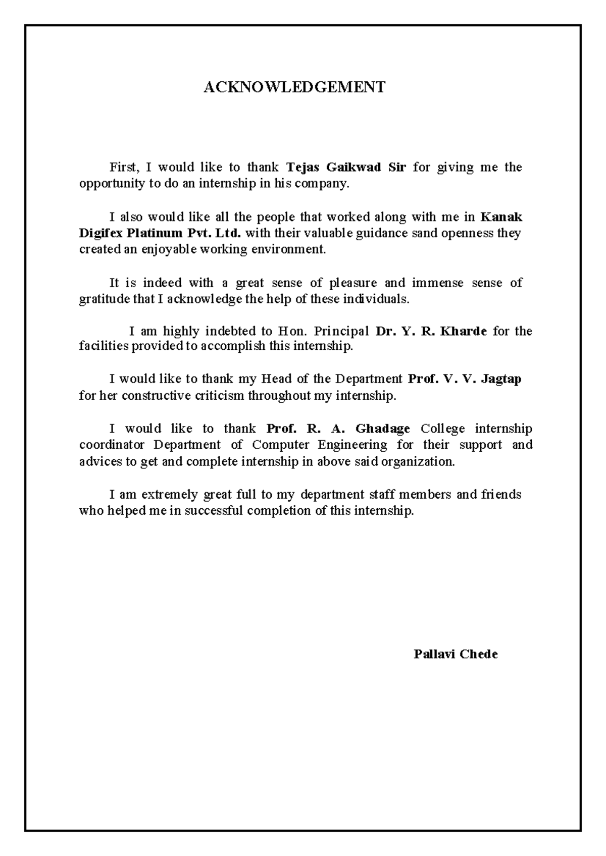 Acknowledgemen 1 - ACKNOWLEDGEMENT First, I would like to thank Tejas ...