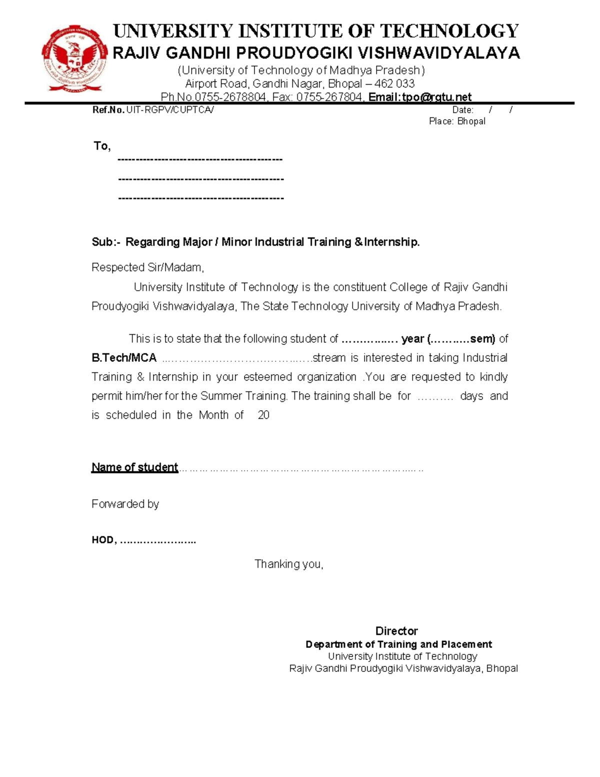 Industrial 16 - Vjusbsjsksjd hsjdjhd jsjdh - UNIVERSITY INSTITUTE OF ...