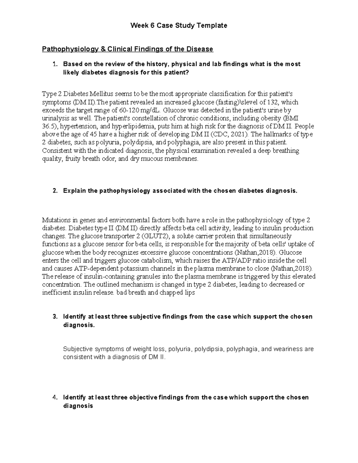 Case study 507 - Pathophysiology & Clinical Findings of the Disease 1 ...