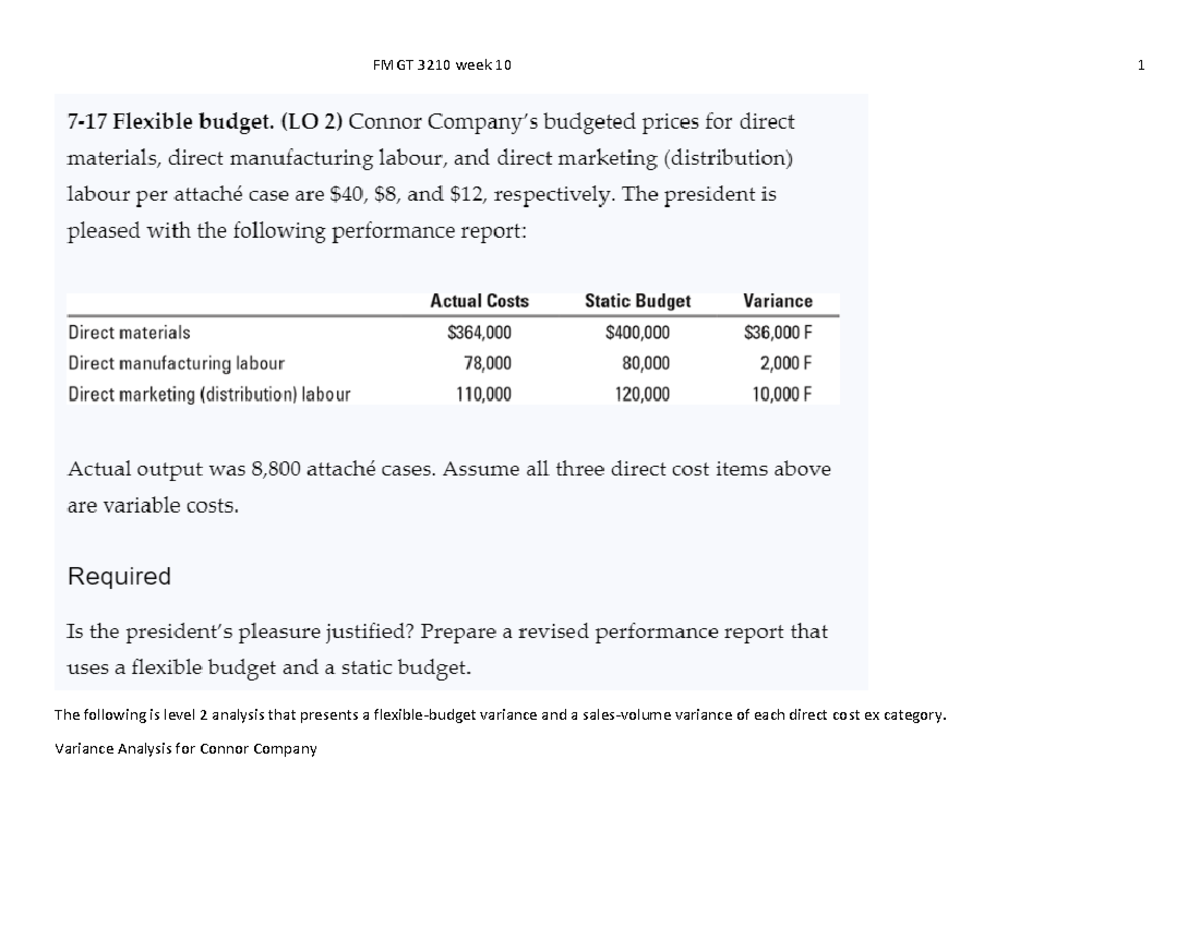 3210 week 10 lab - question - The following is level 2 analysis that ...