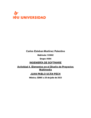 Actividad 3. Construyendo el plan de proyecto. (continuación) - Carlos ...
