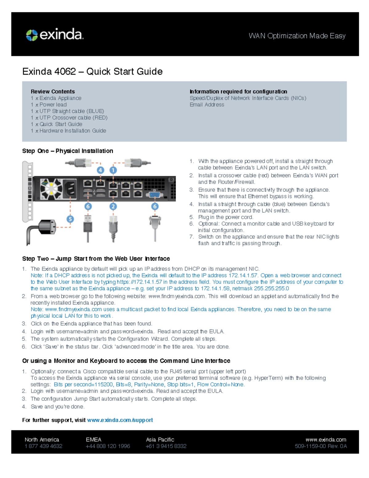 Exinda 4062 Quick Start Guide - Exinda 4062 – Quick Start Guide Review ...
