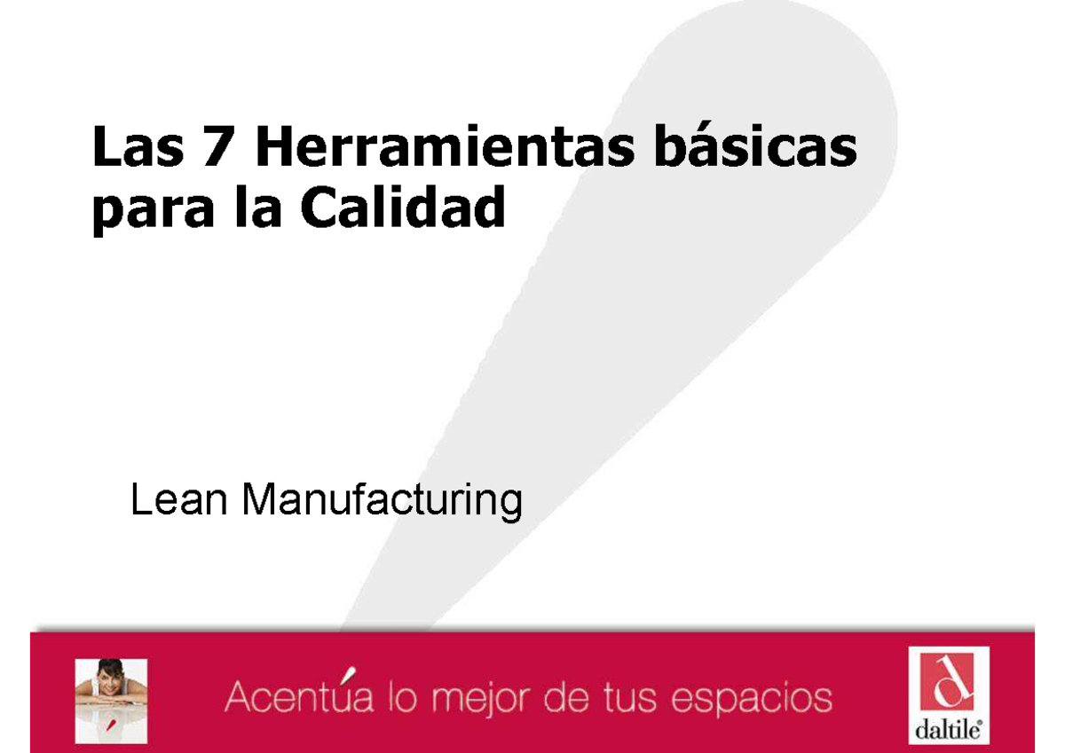 Las 7 herramientas basicas de la calidad - Control estadístico de ...