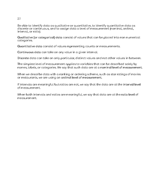 math lecture notes - 1. Understand the importance of choosing a ...