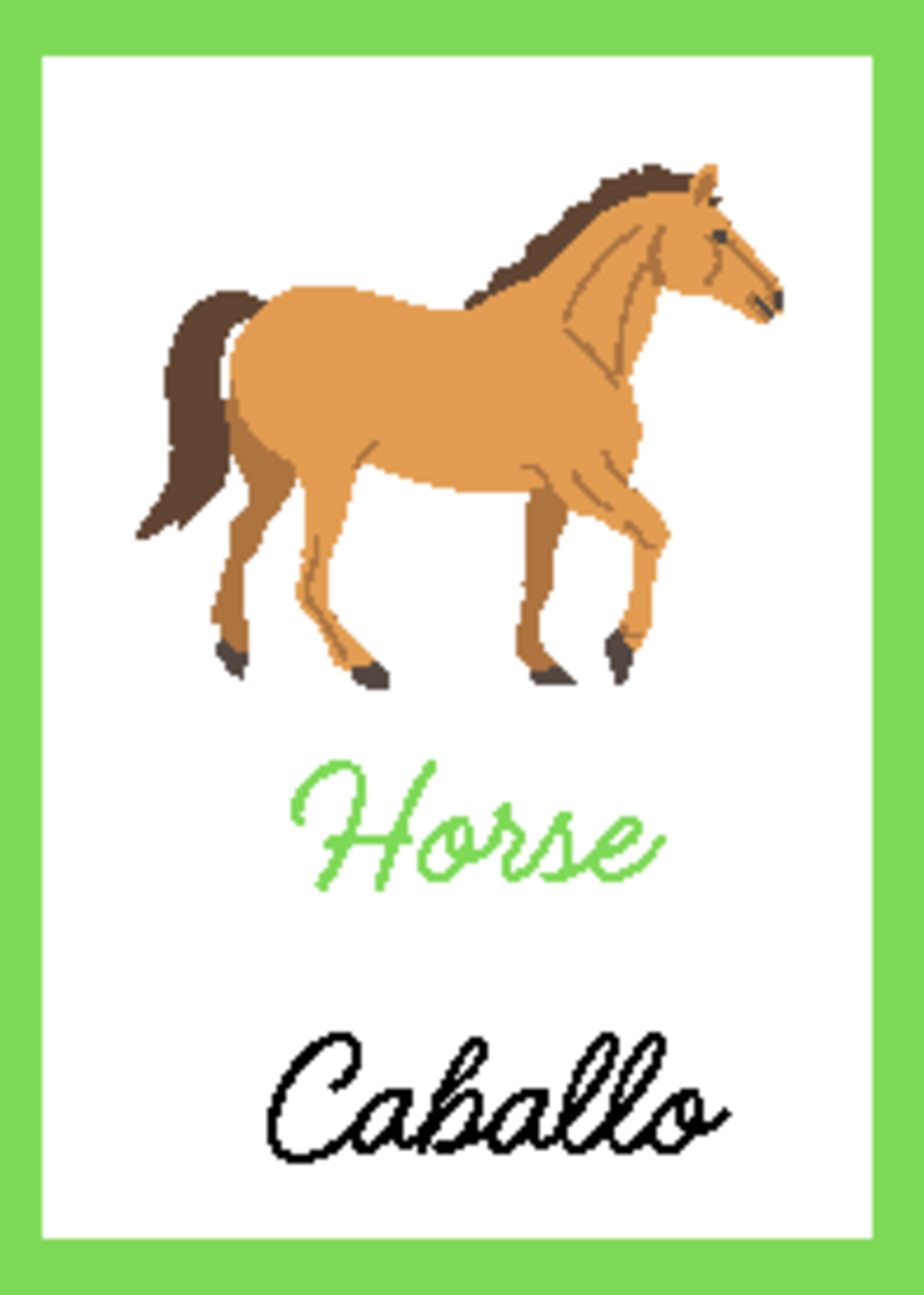 Dylan vocabulary 3 - Historia de Panamá - Horse Caballo Bee Abeja Bear ...