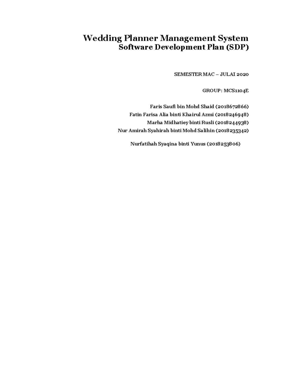 [SDP Report] Wedding Planner Management System - Wedding Planner ...