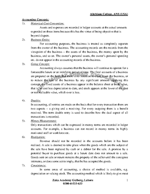 A Level Accounting Notes AS Accounting Unit 2 Revision - Bought to you ...