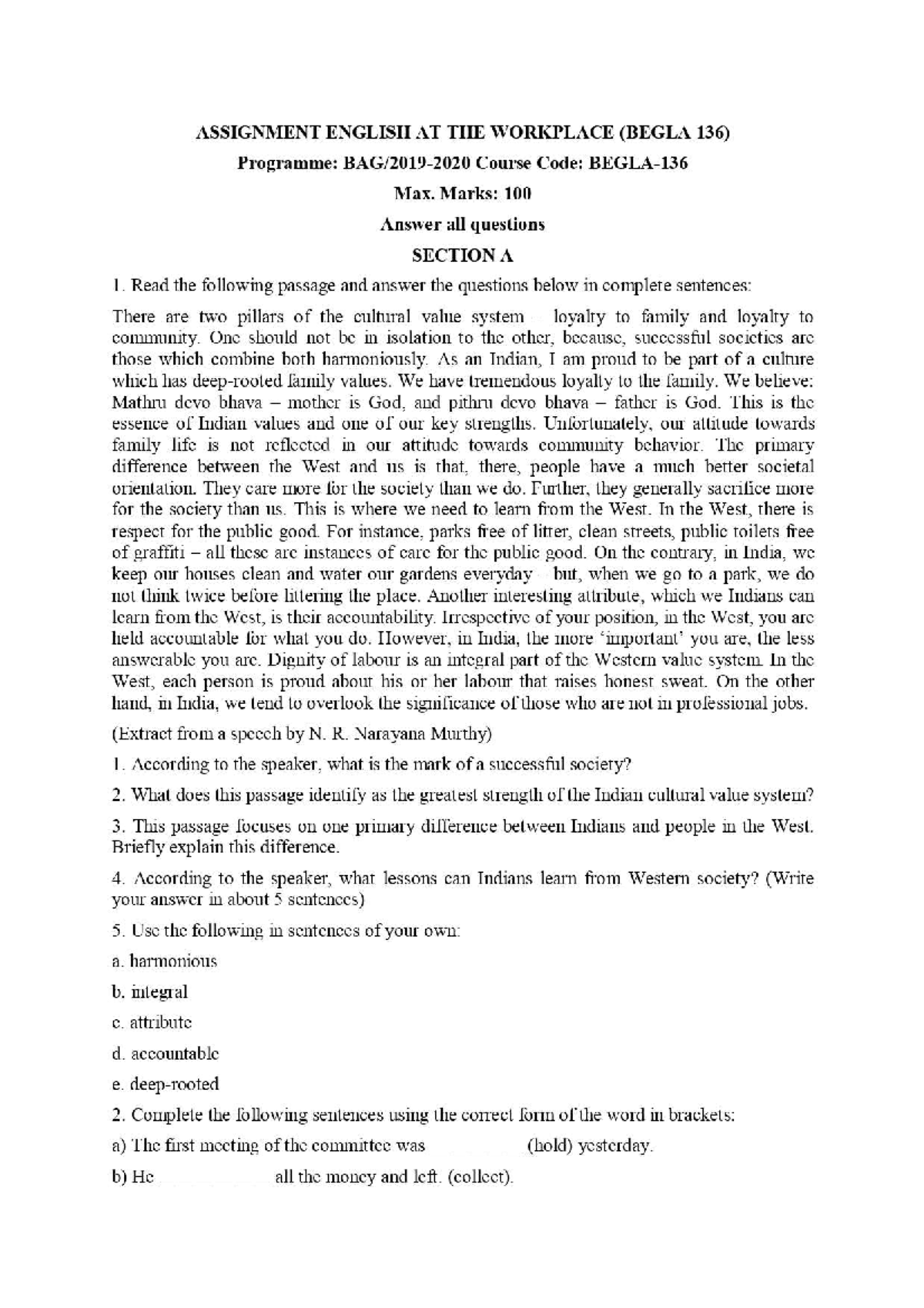 Begla-136-EM-2019-20- Ignouasssignment GURU GURUji - English at work ... Begla-136-EM-2019-20- Ignouasssignment GURU GURUji - English at work ...