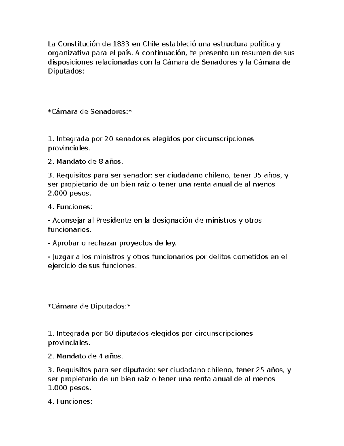 Documento - Constitución de chile - La Constitución de 1833 en Chile ...